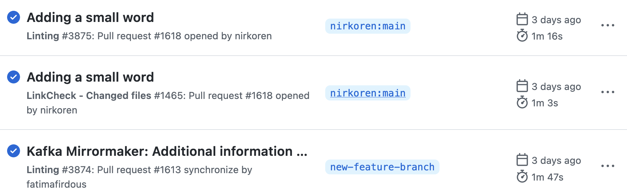 Some checks fail for external contributors · Issue #1480 · aiven ...