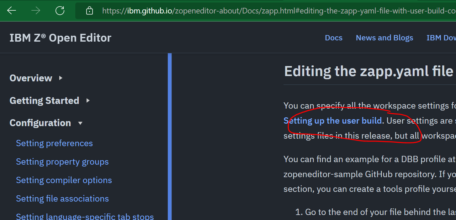 Online Dopcumentation Issue - getting a 404 following a link · Issue #272 · IBM/zopeneditor ...