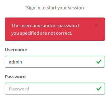 "Try it!" default username/password not working · Issue #351 · ciur ...