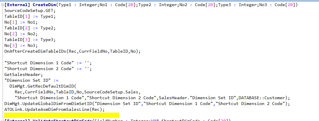Event Request - To all CreateDim Functions · Issue #295 · microsoft/ALAppExtensions · GitHub