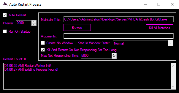 GitHub - MistressPlague/AutoRestartProcess: A Pretty Simple Yet ...