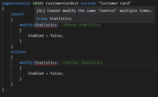 [al] Cannot Modify The Same Control Multiple Times Layout Actions · Issue 3491 · Microsoft