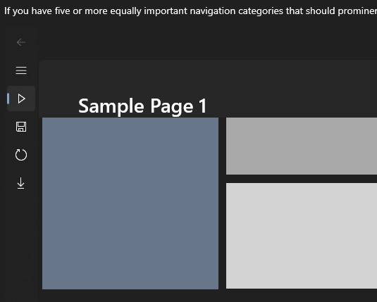 Question: What defines this margin on the NavigationView page header ...