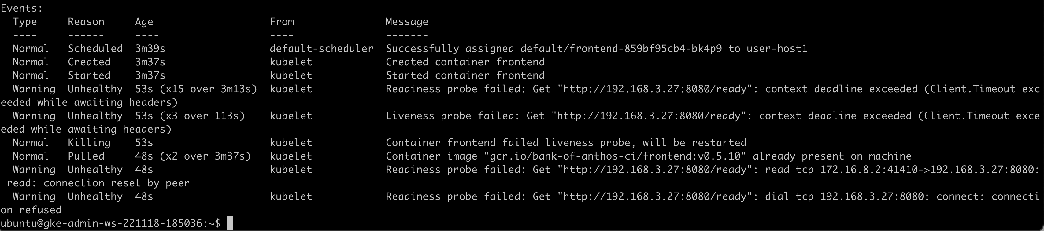 Failing frontend probes in Anthos on VMware · Issue #1294 · GoogleCloudPlatform/bank-of-anthos ...
