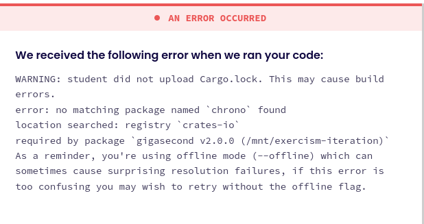 Rust chrono missing in online editor · Issue #1314 · exercism/rust · GitHub