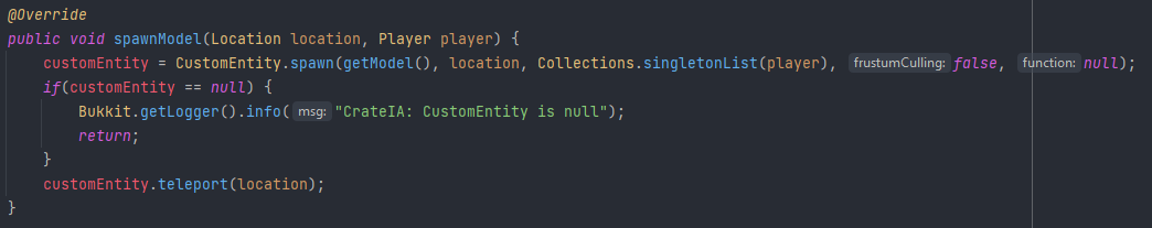 Problem when teleporting a custom entity with API. · Issue #1873 · PluginBugs/Issues-ItemsAdder ...