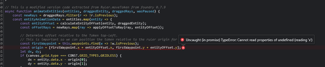 No waypoint when dragging between squares · Issue #164 · manuelVo/foundryvtt-drag-ruler · GitHub