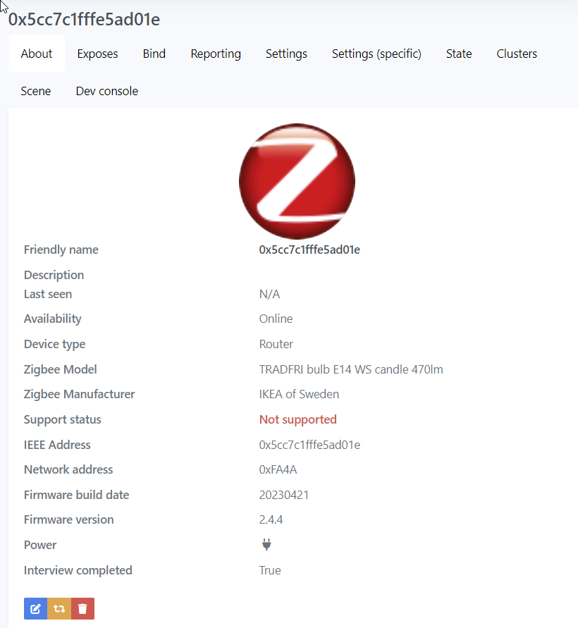 [New device support]: IKEA LED2107C4 TRADFRI bulb E14 WS candle 470lm · Issue #19201 · Koenkk ...