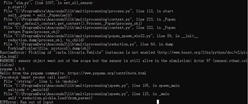How to use multiprocessing to achieve multi-sensor simultaneous collect data without causing ...