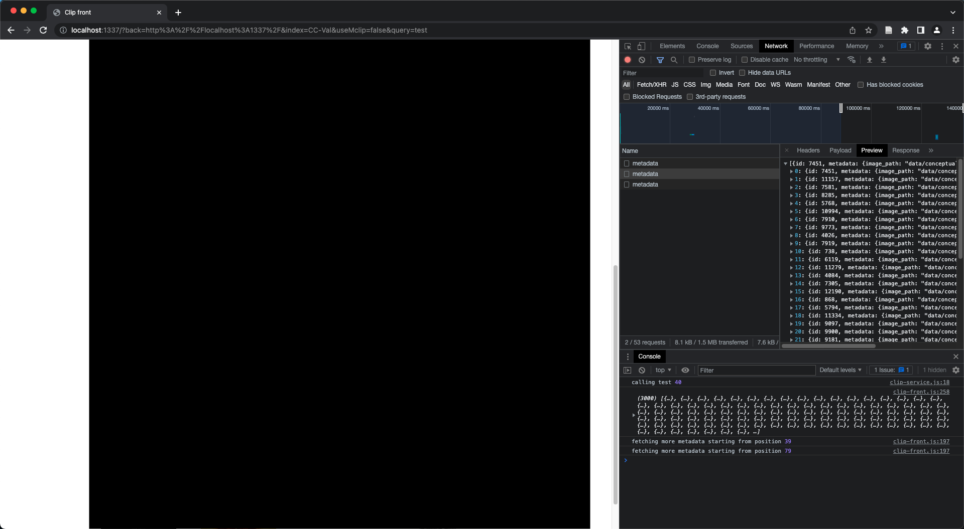 Infinite scroll on frontend not working · Issue #170 · rom1504/clip-retrieval · GitHub