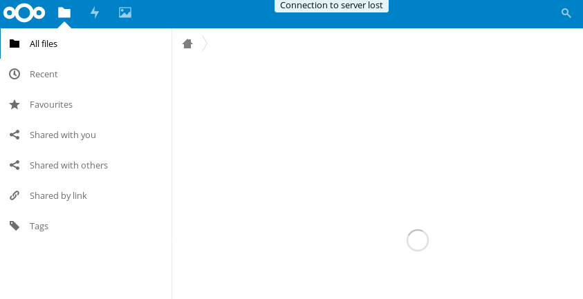 Connection to server lost & Your web server is not yet properly set up to allow file ...