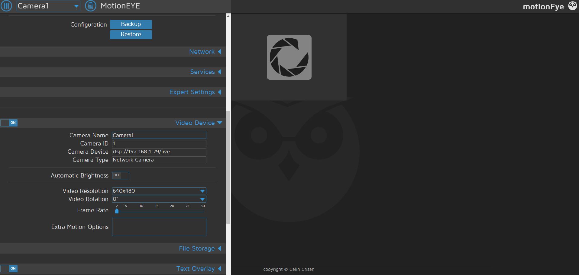 All cameras stopped working · Issue #2034 · motioneye-project/motioneyeos · GitHub