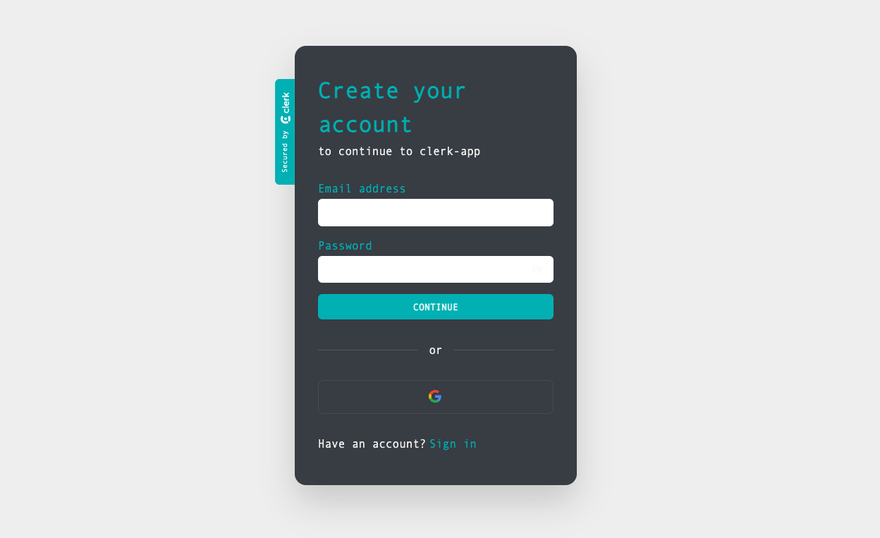 GitHub - mattruder/clerk-sign-up-submission