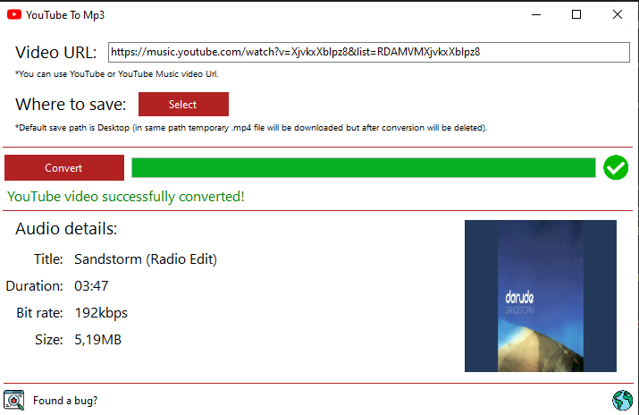 GitHub - Hazaaa/Youtube-To-Mp3-Winforms: Simple .Net app for converting ...