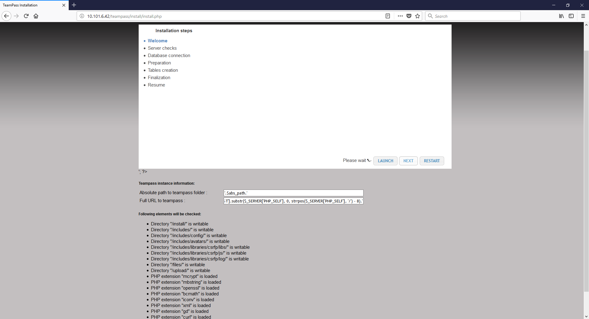 Nothing happening when clicked on next in install page · Issue #2128 ...