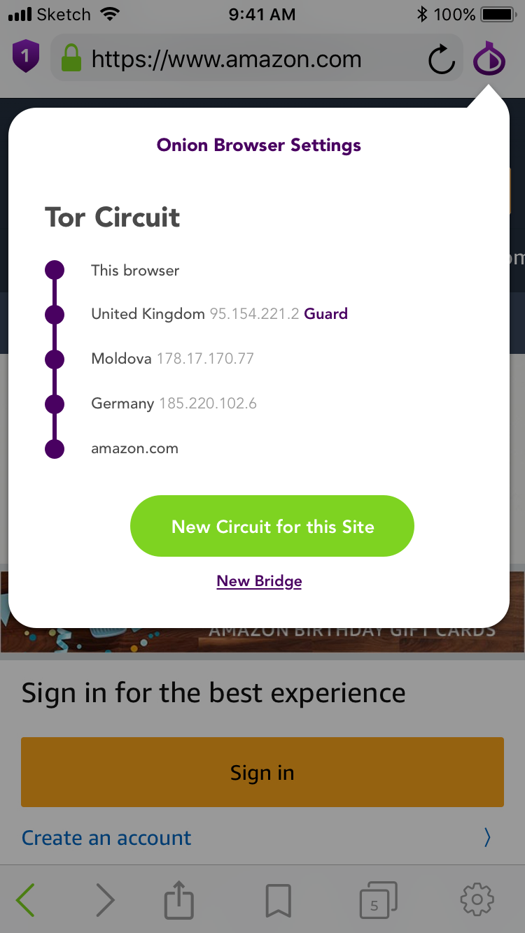 Onion icon behavior (in navbar) · Issue #223 · OnionBrowser/OnionBrowser · GitHub