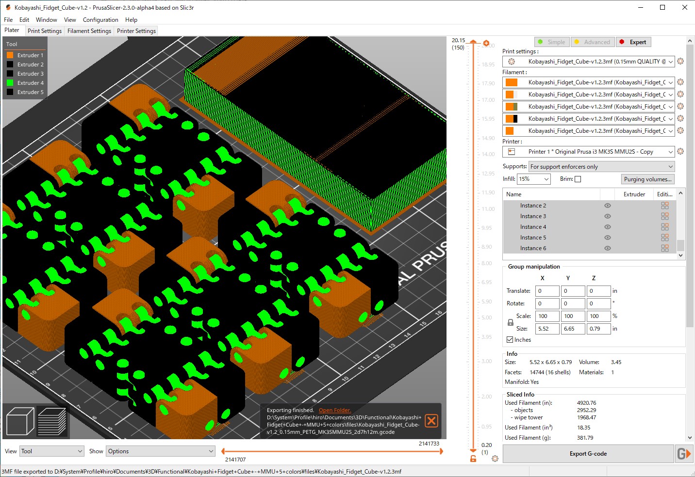 Color not correctly shown after slice · Issue #5236 · prusa3d ...