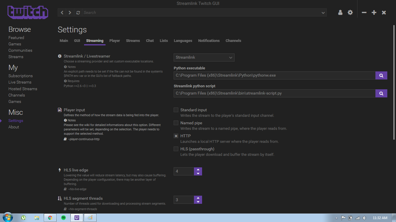 Unable to launch any streams because of some misconfiguration · Issue #1586 · streamlink ...