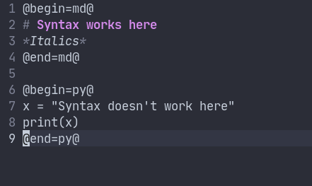 Region syntax highlighting doesn't work: Cannot have two different ...