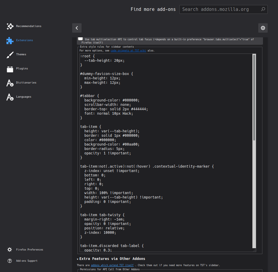 [Feature Requests] Custom Color(s) & Icons · Issue #1707 · mozilla ...