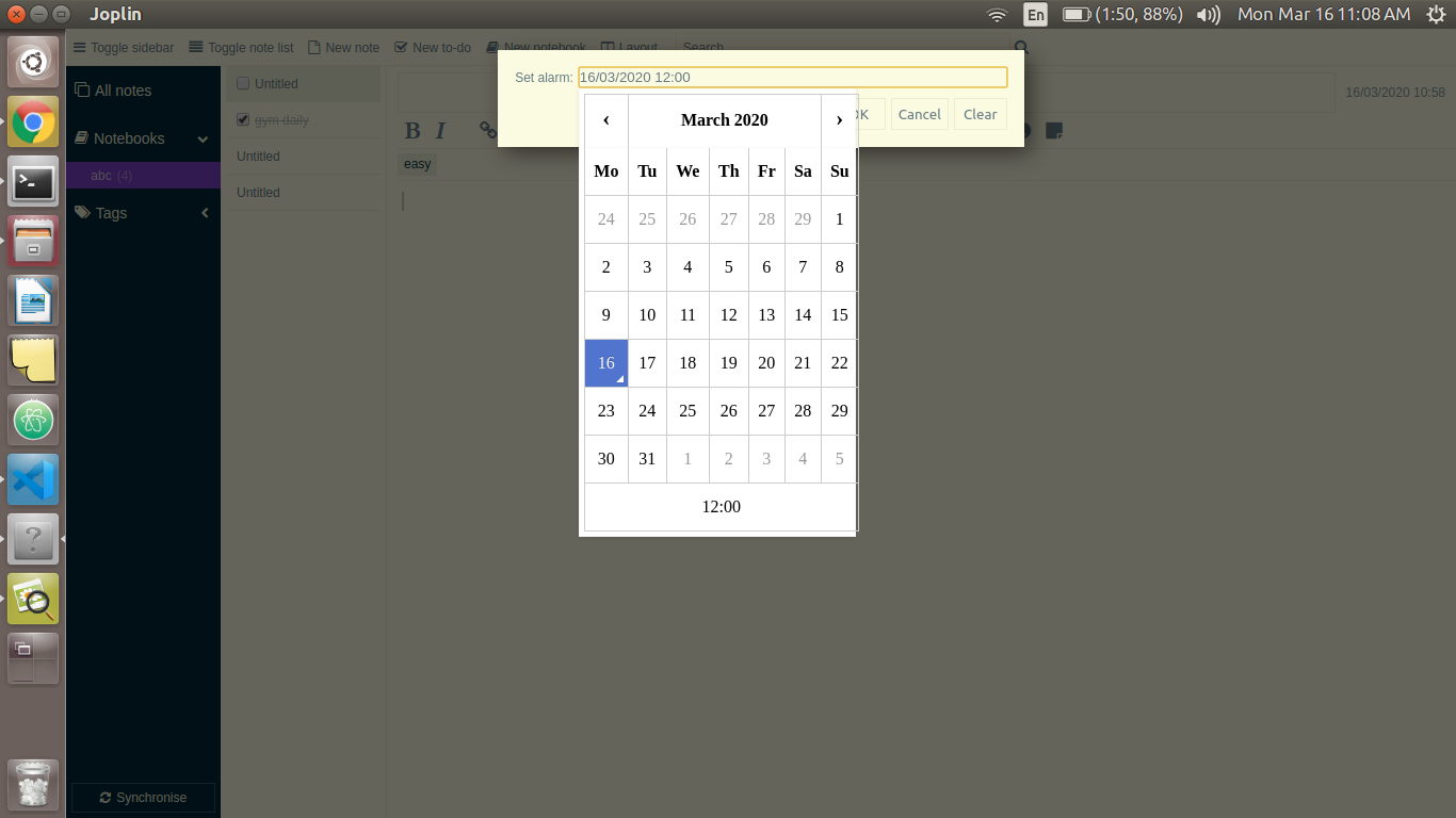 OK button Overlapped with Calendar · Issue #2768 · laurent22/joplin · GitHub