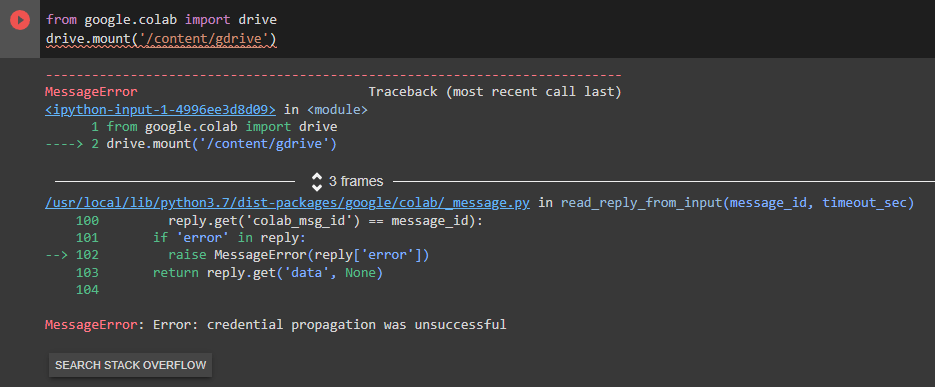 Error: credential propagation was unsuccessful · Issue #444 · TheLastBen/fast-stable-diffusion ...