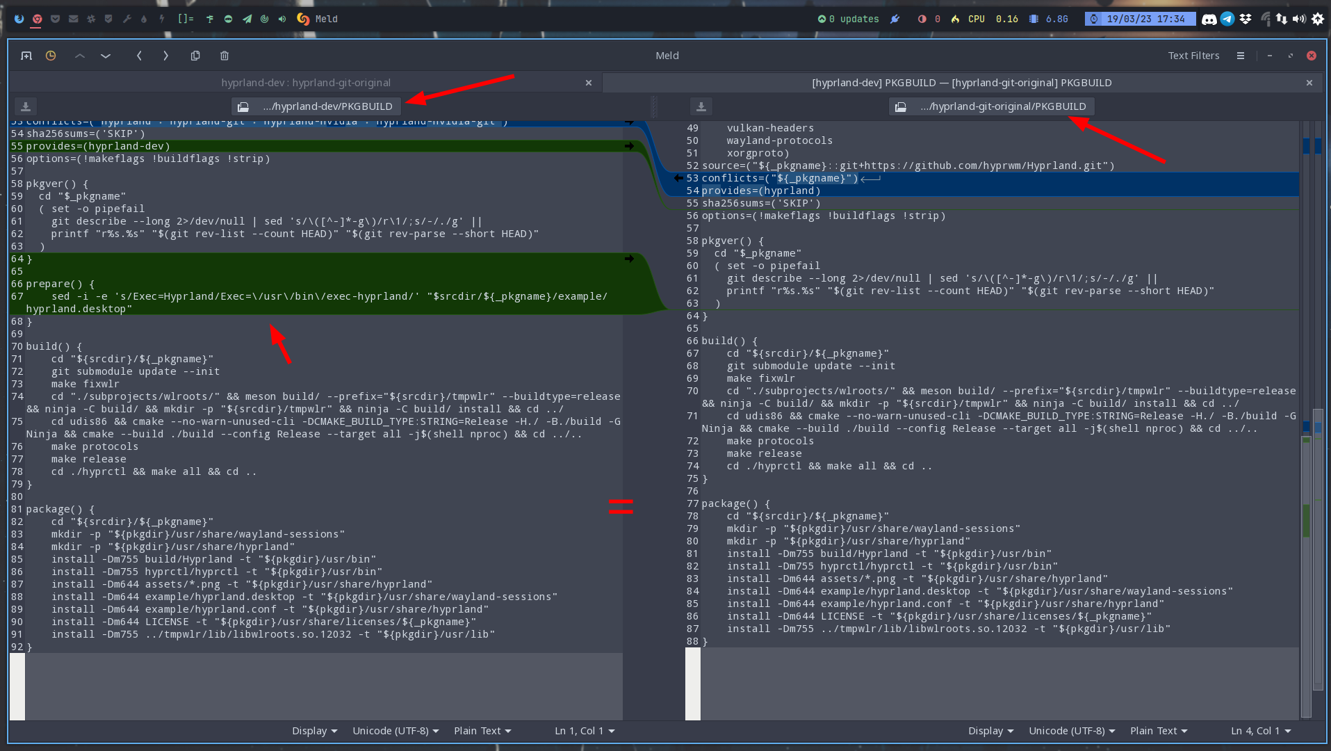 Hyprctl: dispatcher dpms off/on causes a crash · Issue #1811 · hyprwm/Hyprland · GitHub