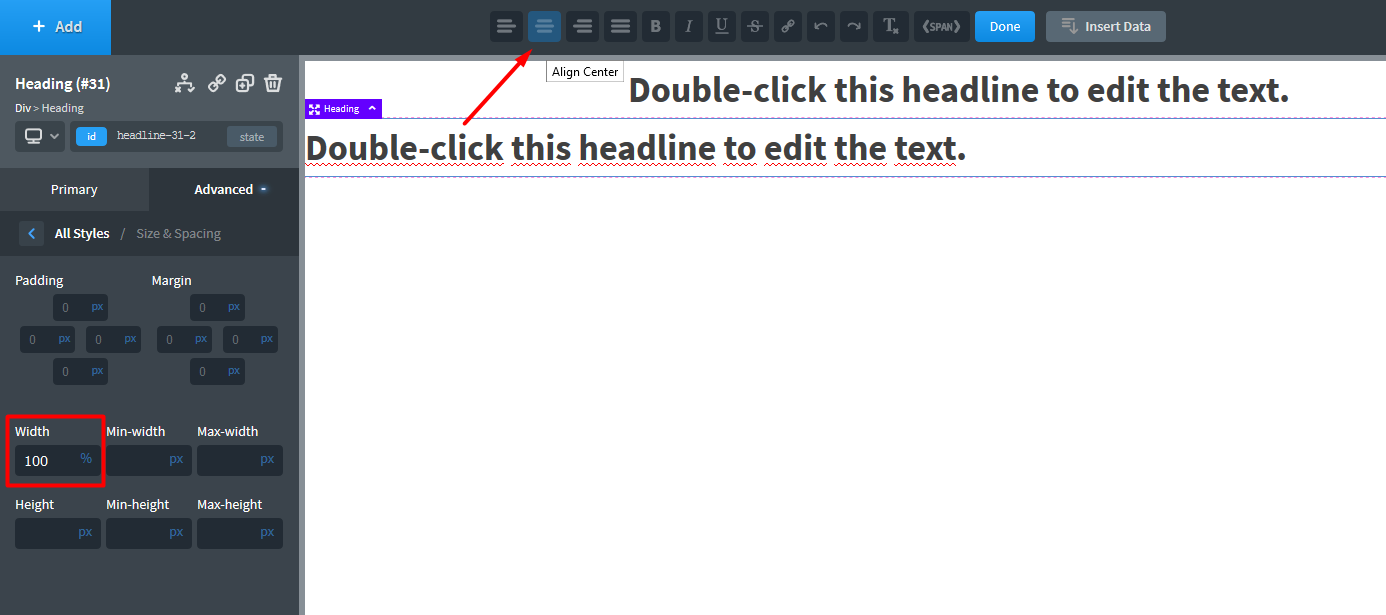 Align buttons in heading widget don't work with Firefox · Issue #667 · soflyy/oxygen-bugs-and ...