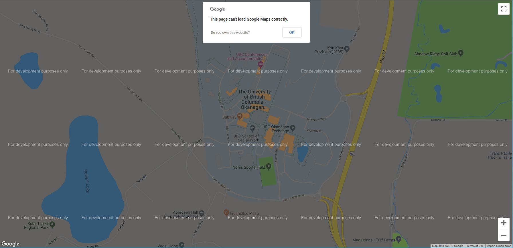 "This page can't load Google Maps correctly" pop up box · Issue #281 · fullstackreact/google ...