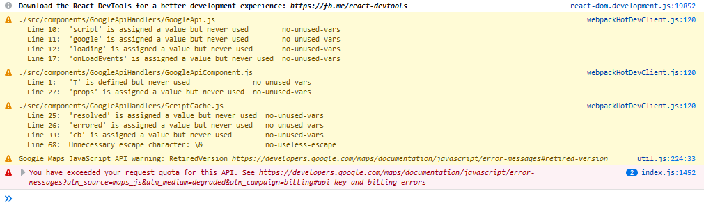 "This page can't load Google Maps correctly" pop up box · Issue #281 · fullstackreact/google ...