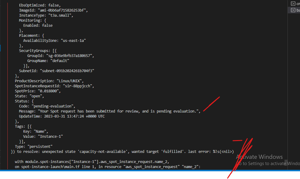Issue with spot instance launch · learndevopsonline learndevopsonline · Discussion #377 · GitHub