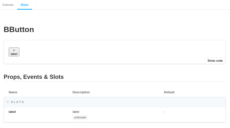 Props not showing up in docs when slot with same name is defined (Vue) · Issue #12224 ...