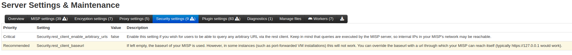 Improve handling and validation of MISP.baseUrl to allow for proxy servers · Issue #6387 · MISP ...