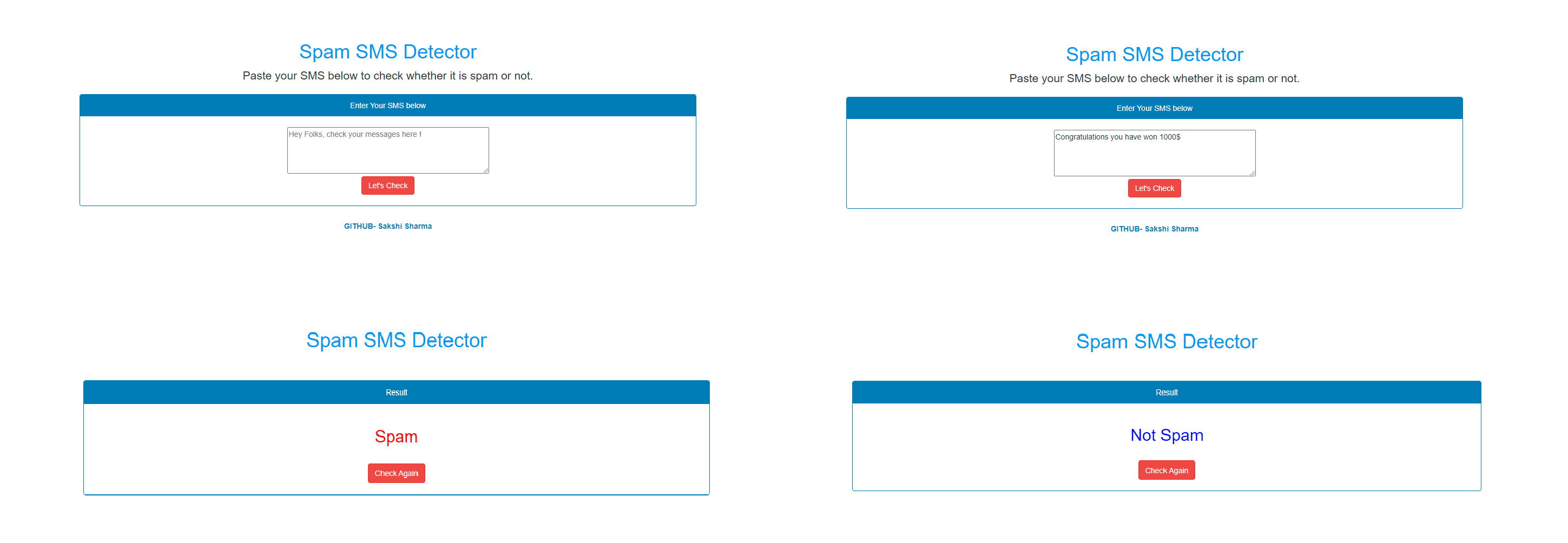 GitHub - sakshi-1-7/Spam-SMS-Detector