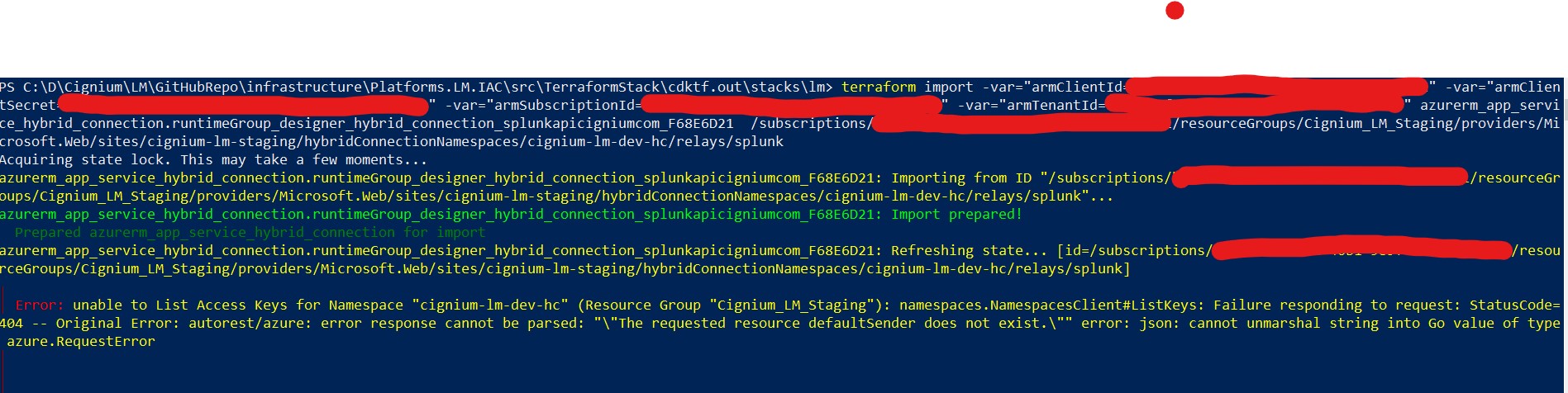 Trying to import Hybrid connection from different resource group · Issue #14845 · hashicorp ...