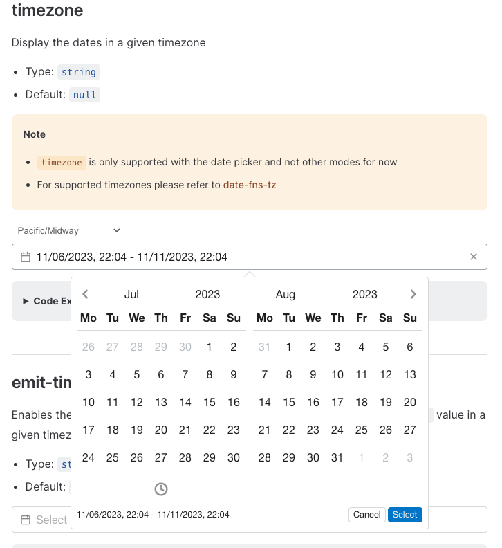 After changing timezone, last day of July 2023 is not shown in the calendar · Issue #641 ...