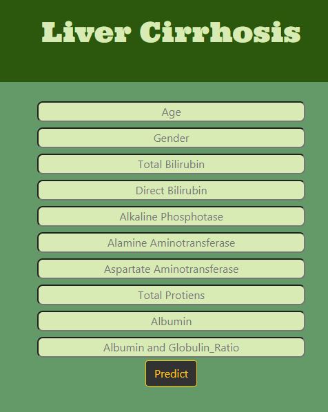 GitHub - NavJyo/Liver-Cirrhosis-prediction-using-machine-learning