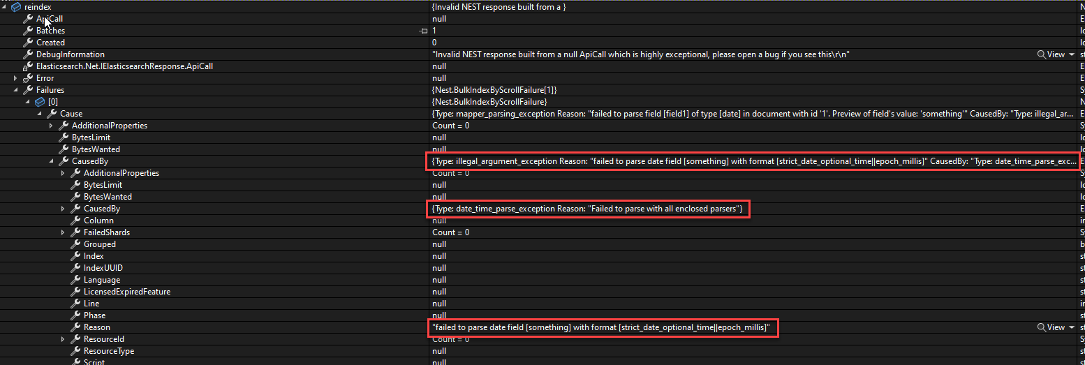 NEST does not deserialize failure's from task api response · Issue #6235 · elastic/elasticsearch ...