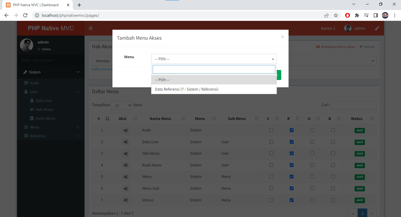 GitHub - ianbendoez/003-phpnativemvc-user-hak_akses: Source Code PHP ...