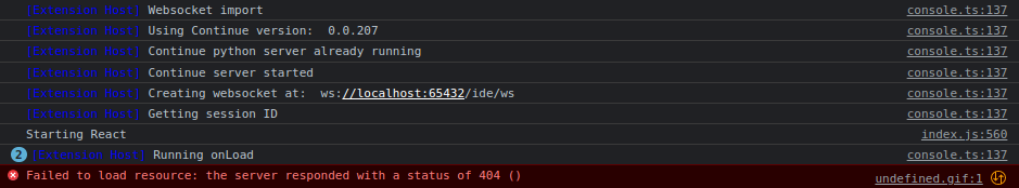 Stuck on "Starting continue server" on Windows 11 · Issue #300 · continuedev/continue · GitHub