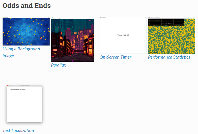 Make Example Thumbnail Styles Consistent · Issue 1191 · Pythonarcade 9537