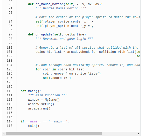 Upgrade to Furo theme breaks line number display in examples · Issue #1224 · pythonarcade/arcade ...