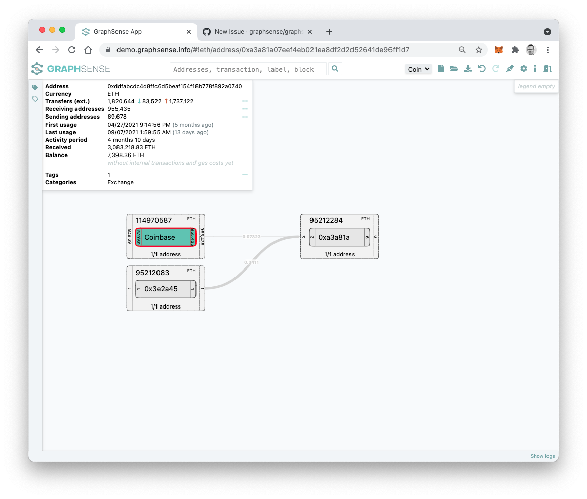 Legend not refreshing · Issue #222 · graphsense/graphsense-dashboard · GitHub