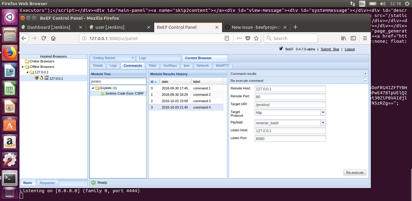 Jenkins Code Exec CSRF Exploit Functionality Issue · Issue #1630 · beefproject/beef · GitHub