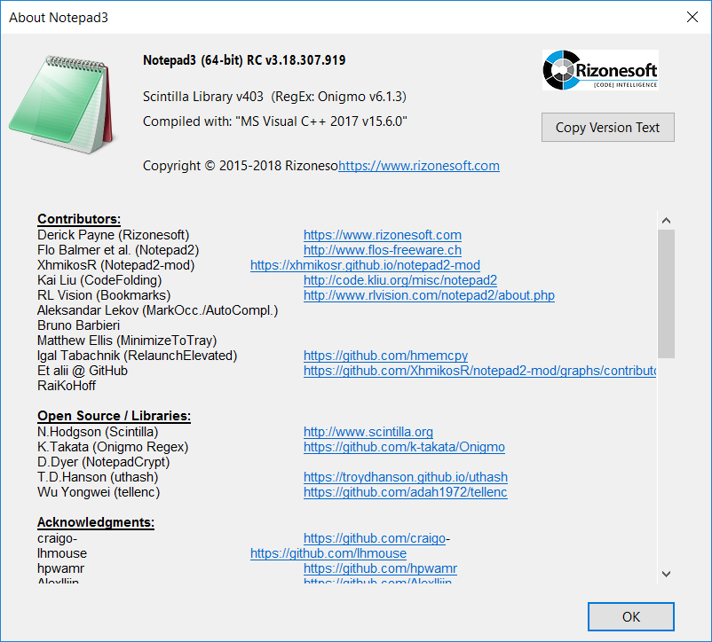 Notepad3 Build 916RC Released. · Issue #397 · rizonesoft/Notepad3 · GitHub
