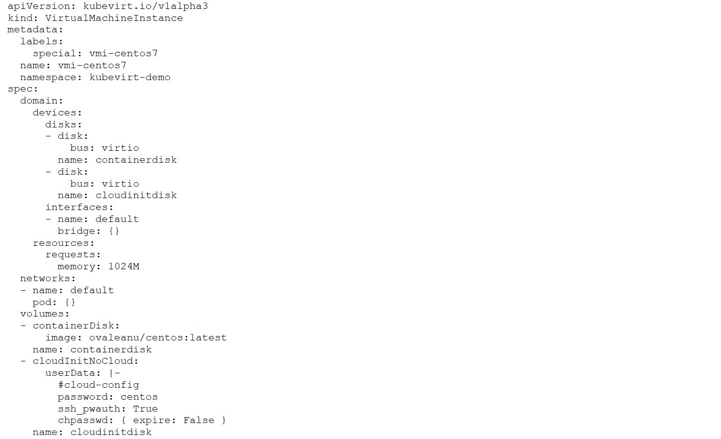 VMI error: failed to find a sourceFile in containerDisk........../disk ...