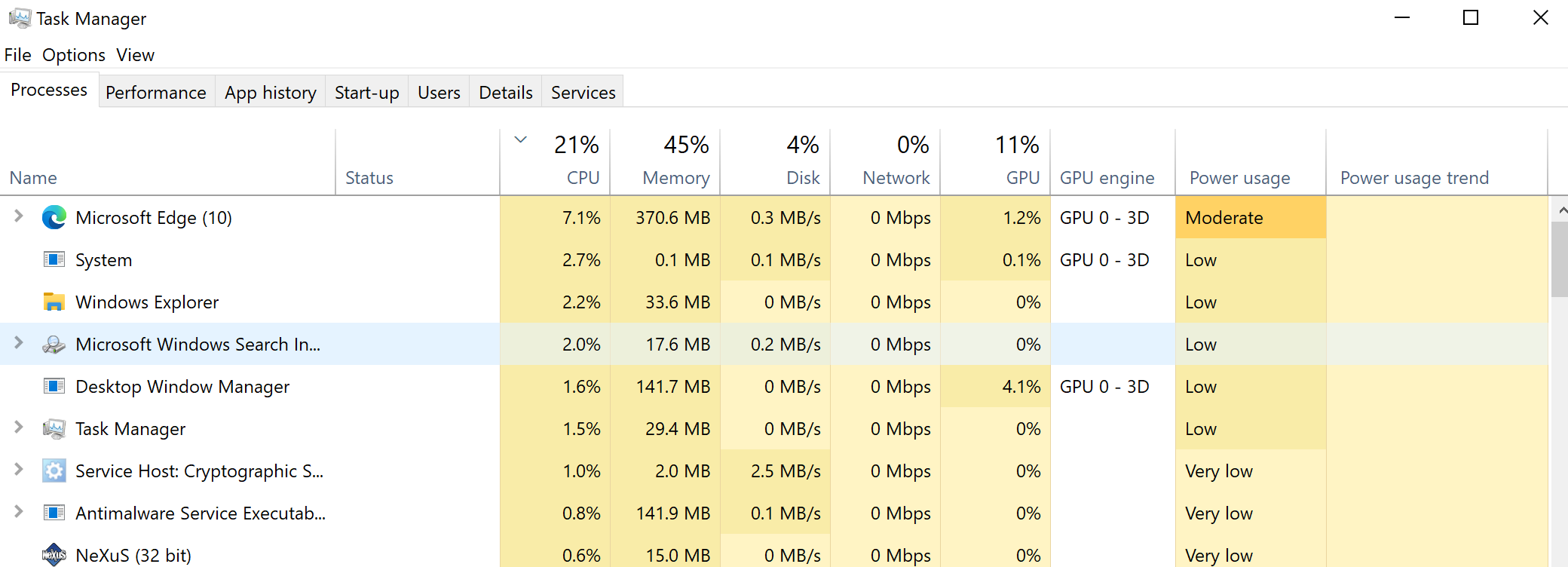 High CPU usage on WIndows Explorer wrapper · Issue #193 · ChrisAnd1998/TaskbarX · GitHub