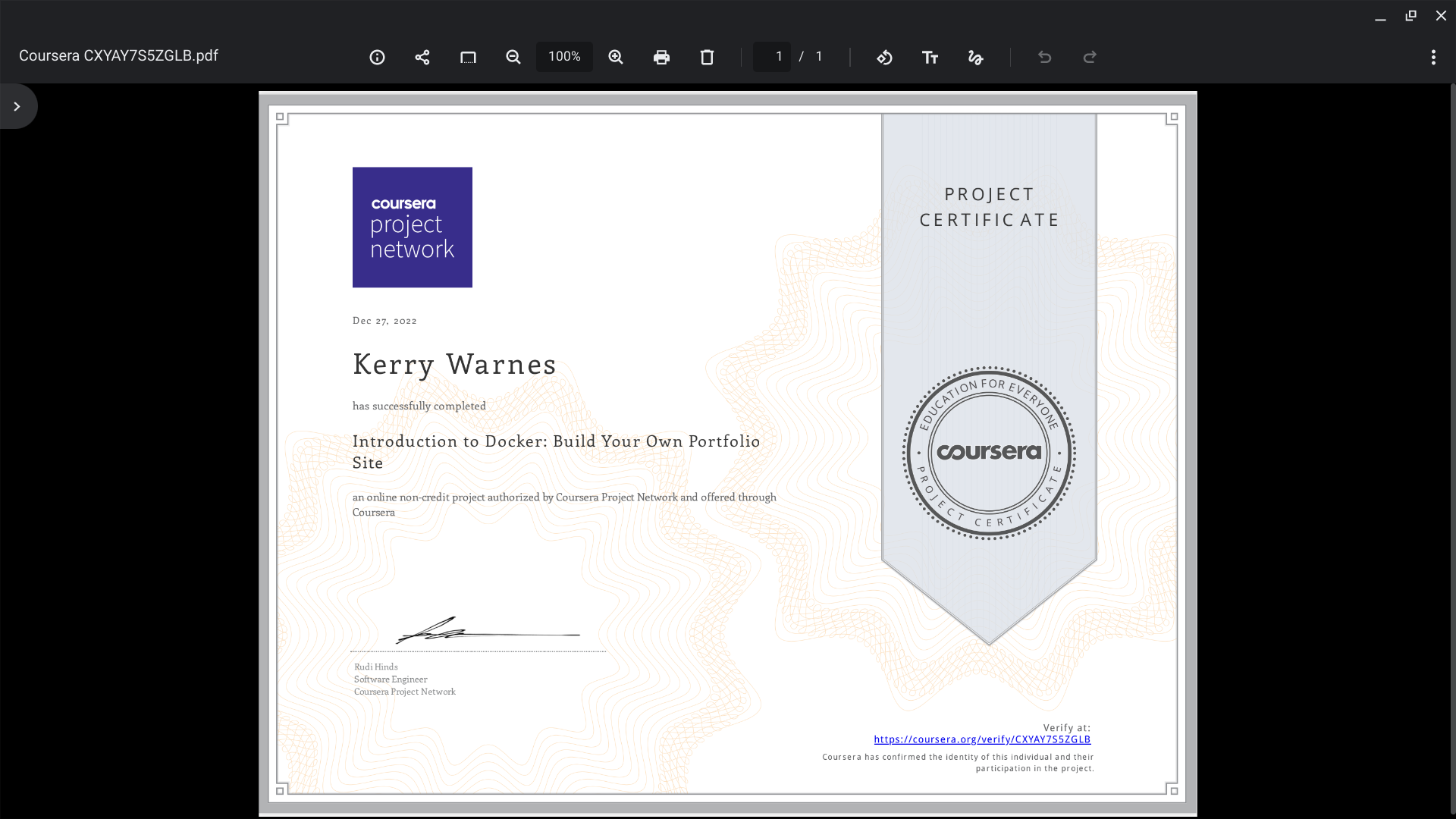 GitHub - kerry91/portfolioDockerProject