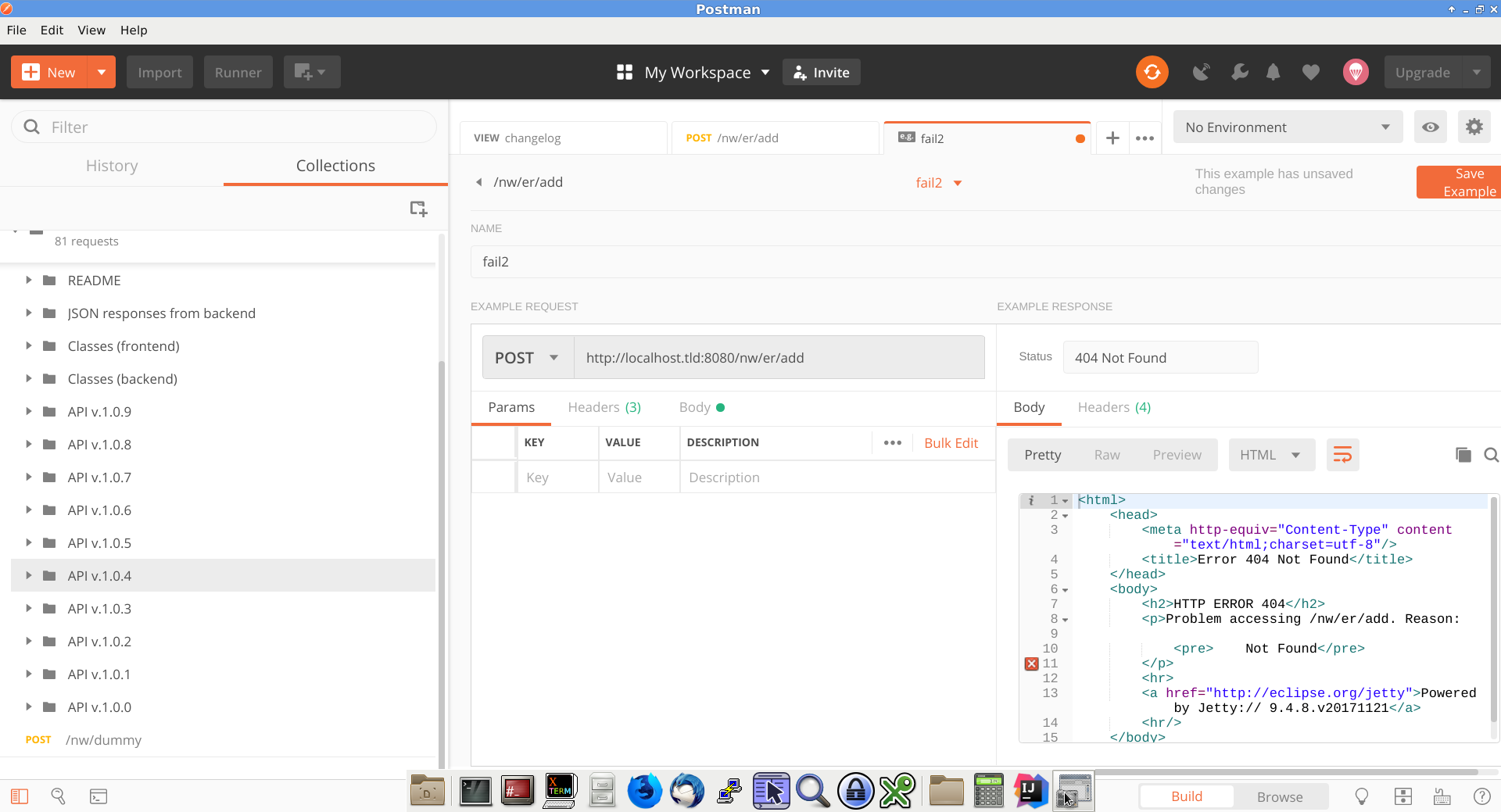 UI ruined during saving examples · Issue #5347 · postmanlabs/postman ...