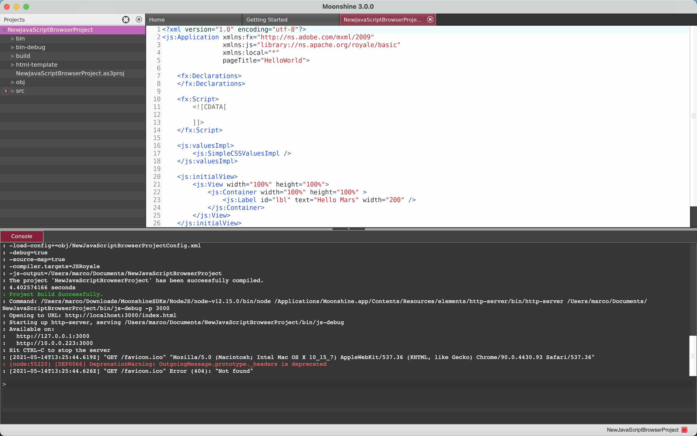 GitHub - marcotini/NewJavaScriptBrowserProject: Apache Royale hello world project
